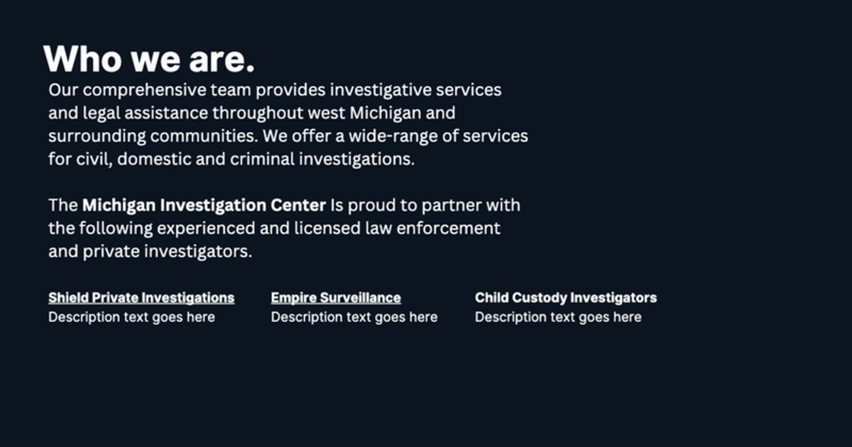 Michigan Center for Investigation Services